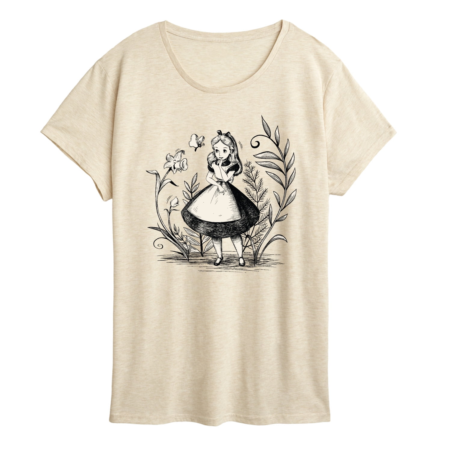 Disney - Alice in Wonderland - Alice Sketch - Women's Short Sleeve ...