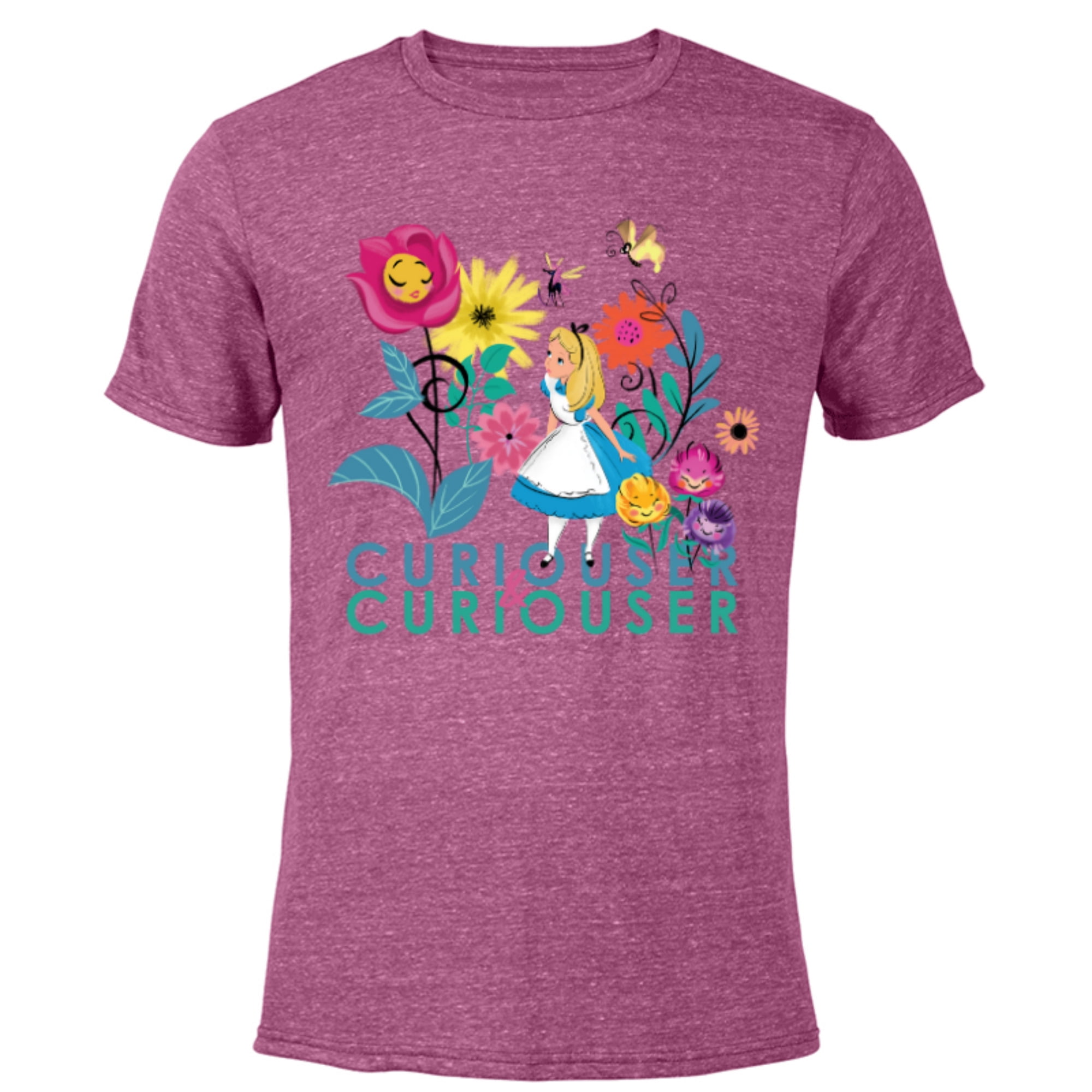 Disney Alice in Wonderland Curiouser & Curiouser - Short Sleeve Blended ...