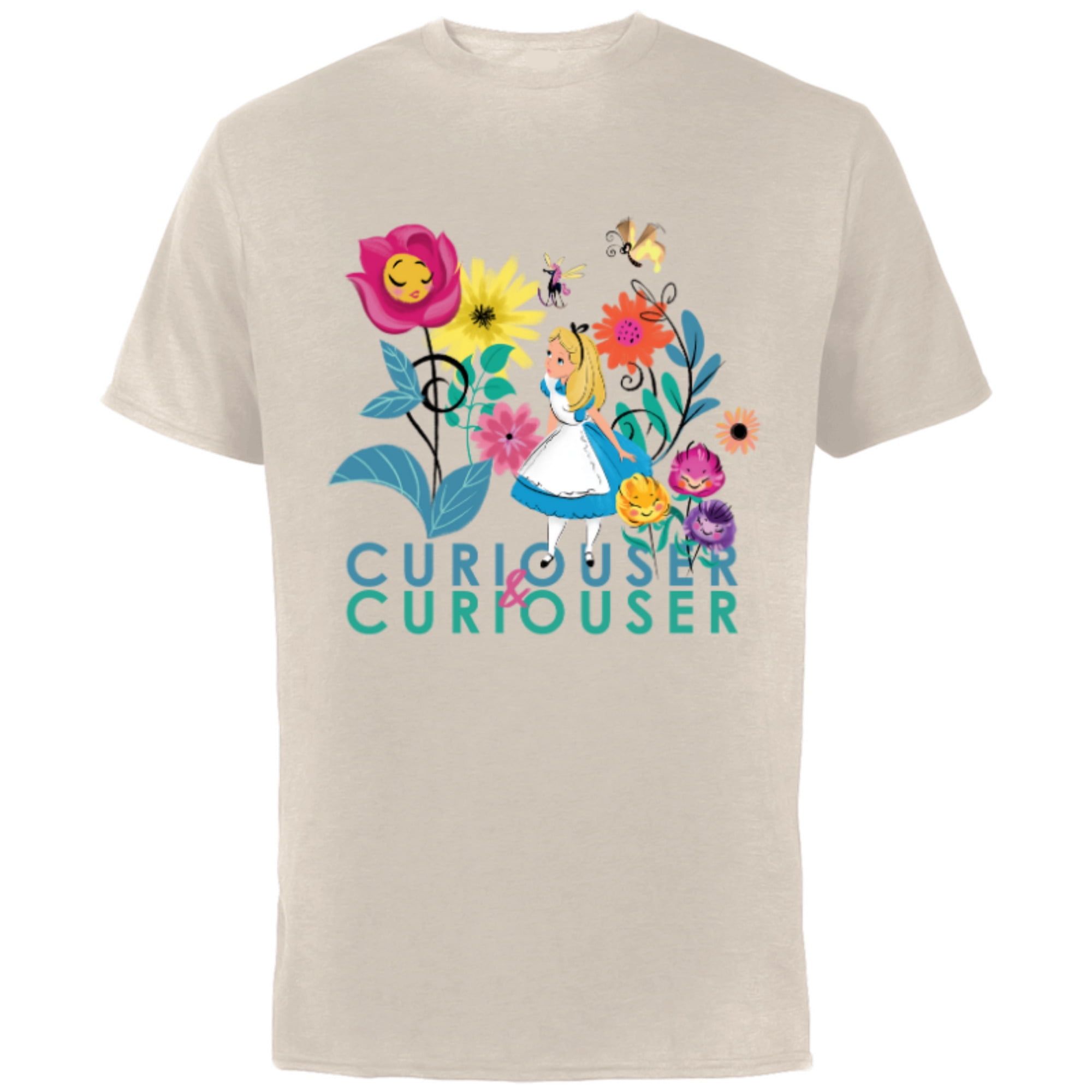 Disney Alice in Wonderland Curiouser & Curiouser - Short Sleeve Cotton ...