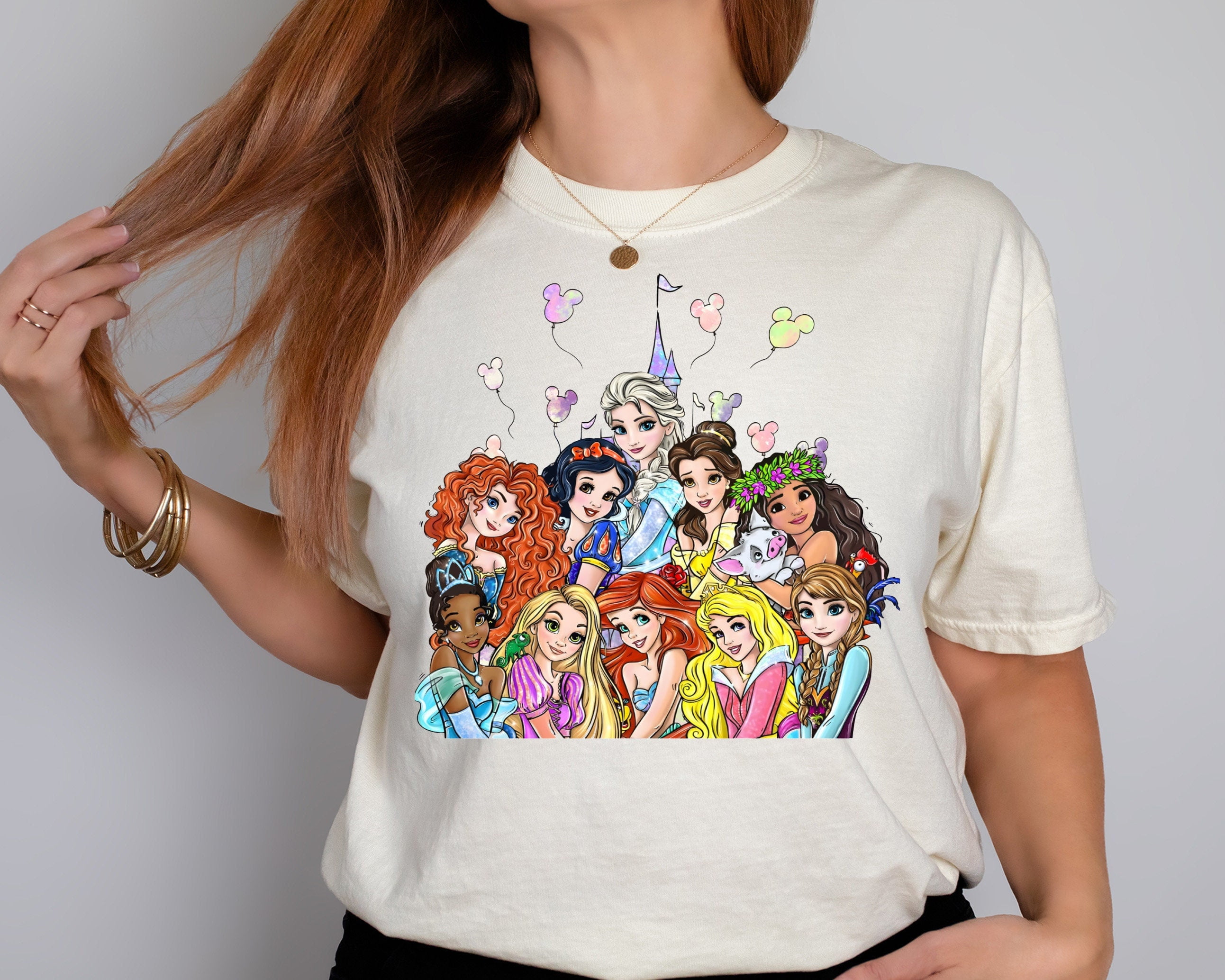Disney All Princess Castle Shirt, Girls Trip Disneyland Shirt, Besties Princess Squad Shirt ...