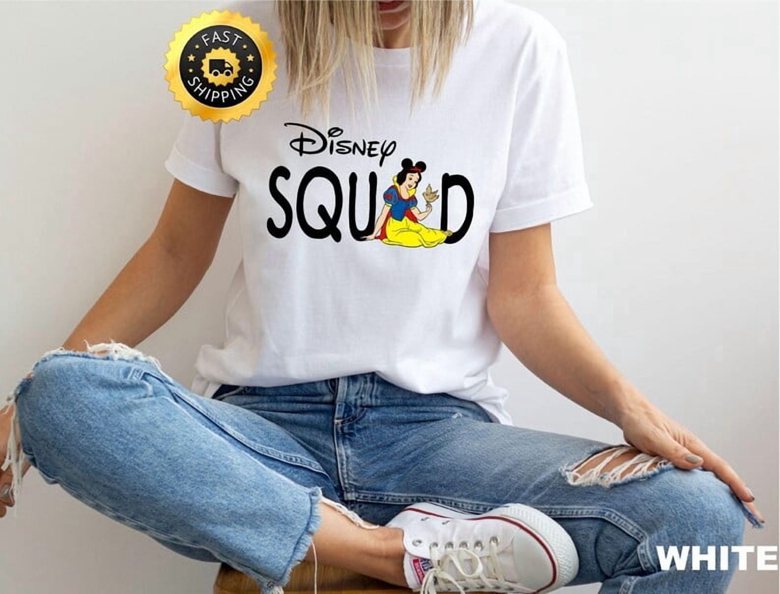 Disney All Princess Squad Cinderella Belle Ariel Mulan Tiana Group T ...