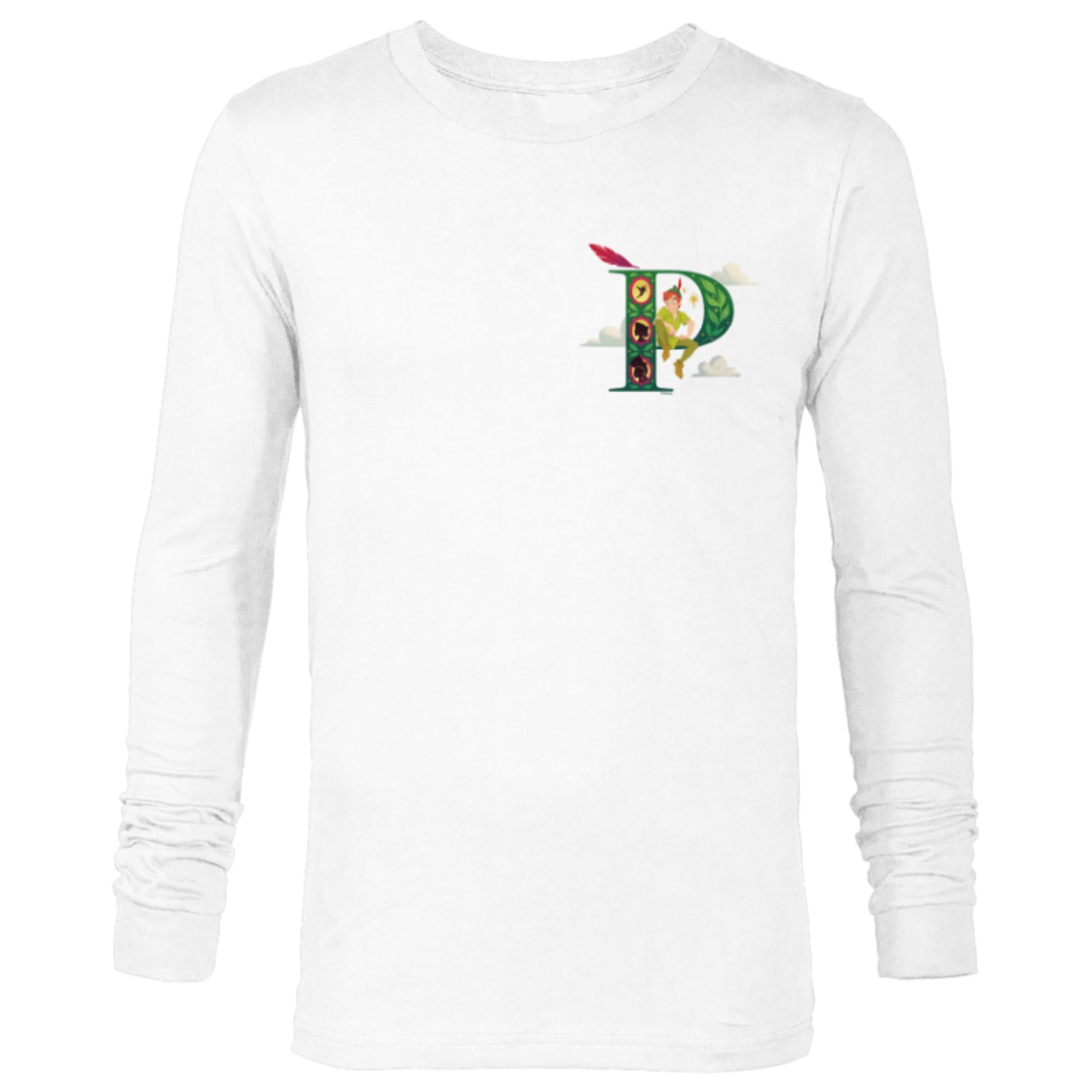 Disney Alphabet Monogram Letter P for Peter Pan - Long Sleeve T-Shirt ...