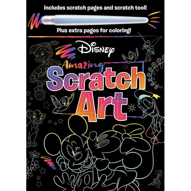 Disney Amazing Scratch Art Book (Paperback) with Scratching Tool ...