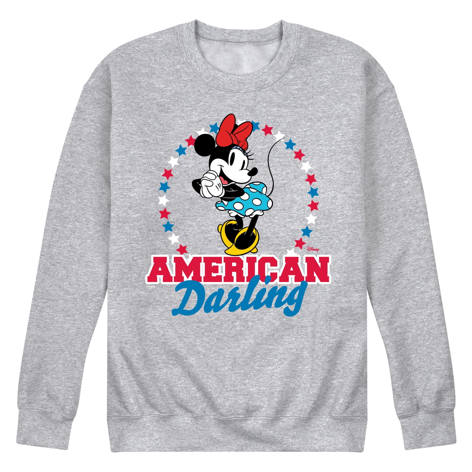 Disney - American Darling Minnie - Men's Crew Neck Fleece Pullover ...