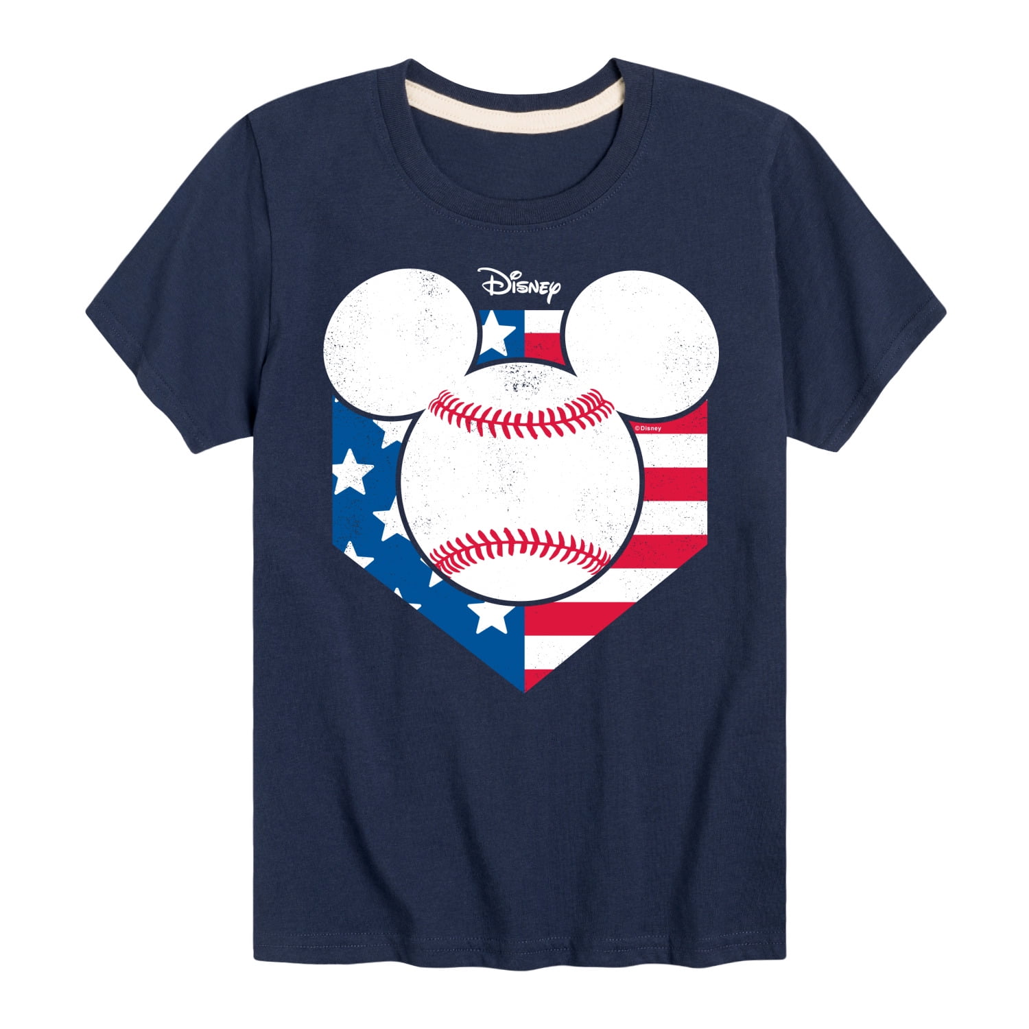Disney - Americana - Mickey Baseball Flag Diamond - Toddler And Youth ...