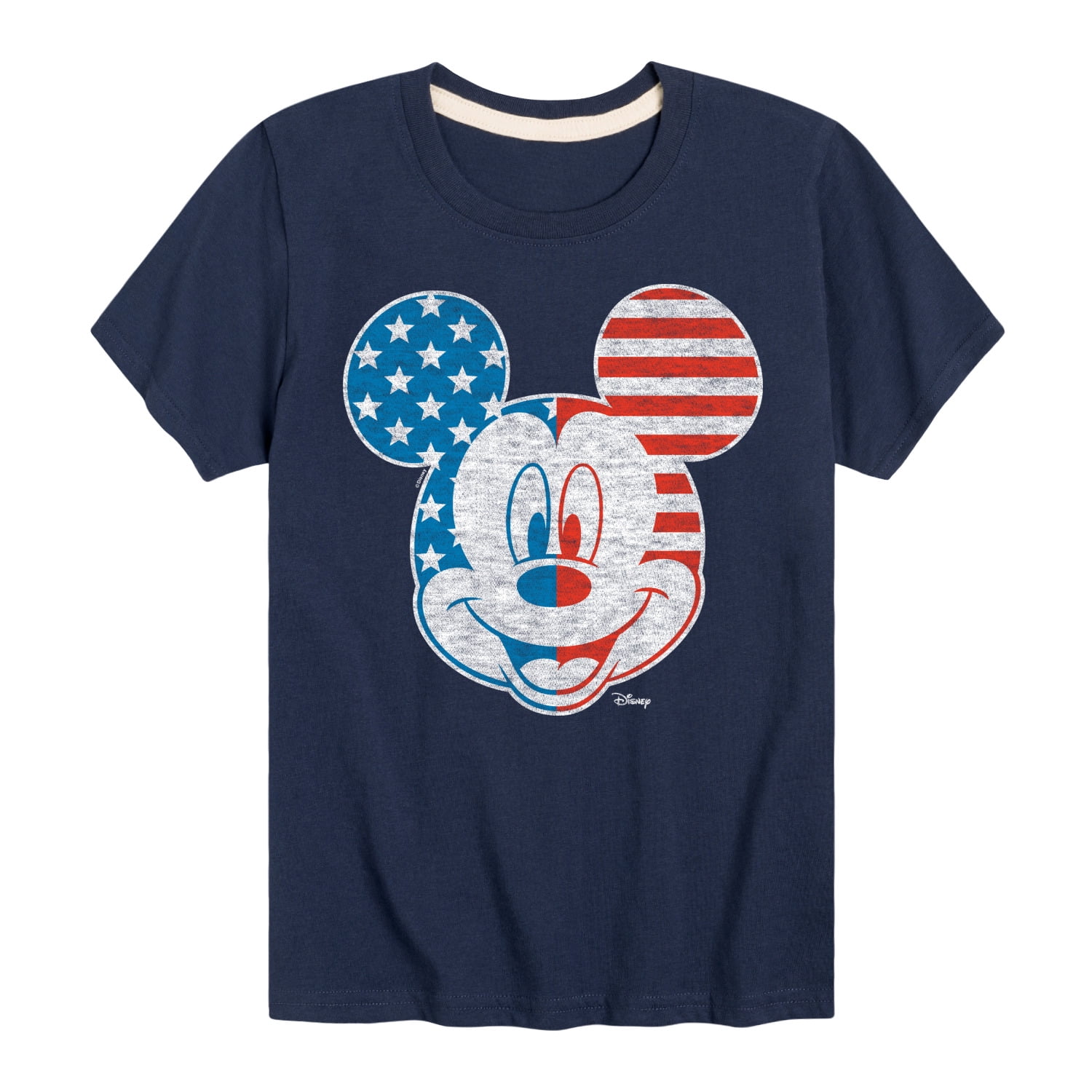 Disney - Americana - Mickey Face Stars And Stripes - Toddler And Youth ...