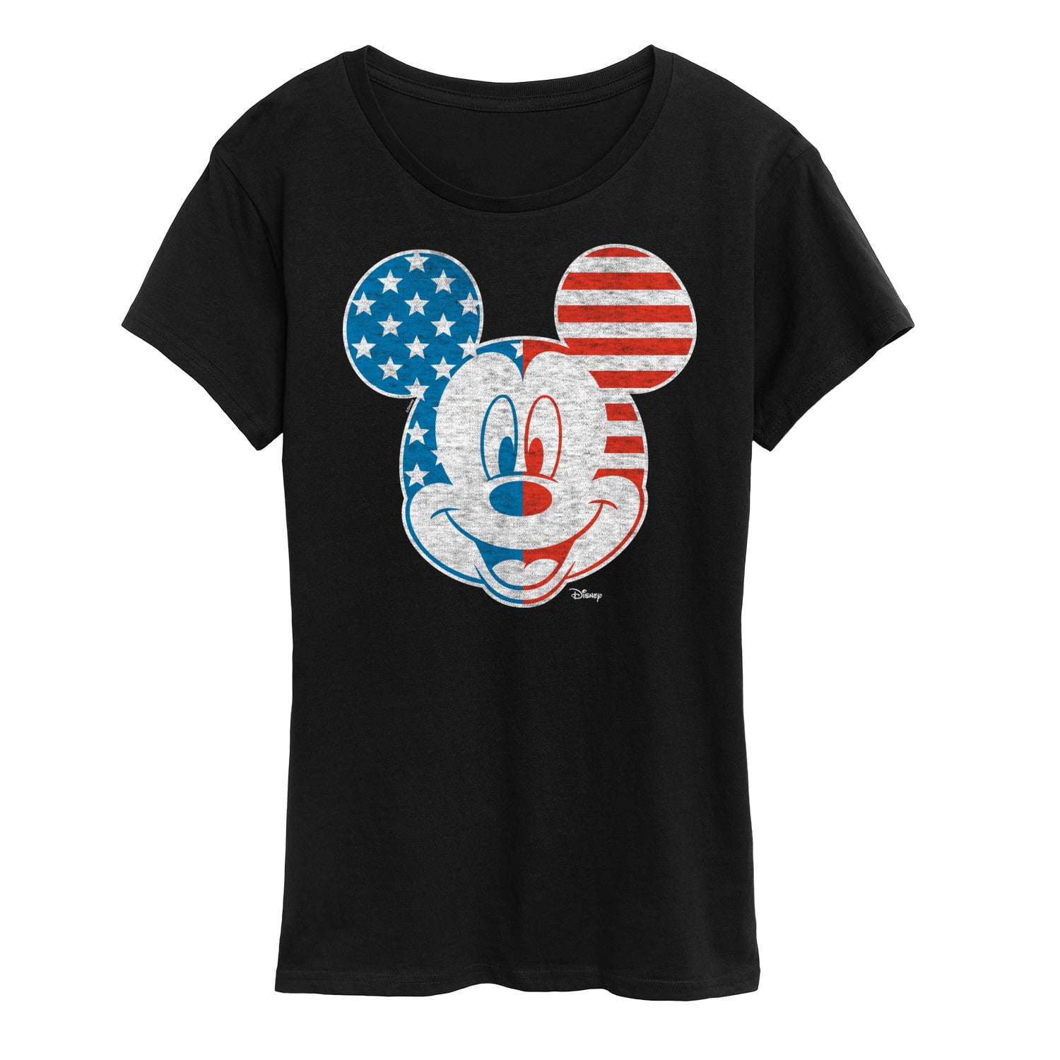 Disney - Americana - Mickey Face Stars And Stripes - Women's Short ...