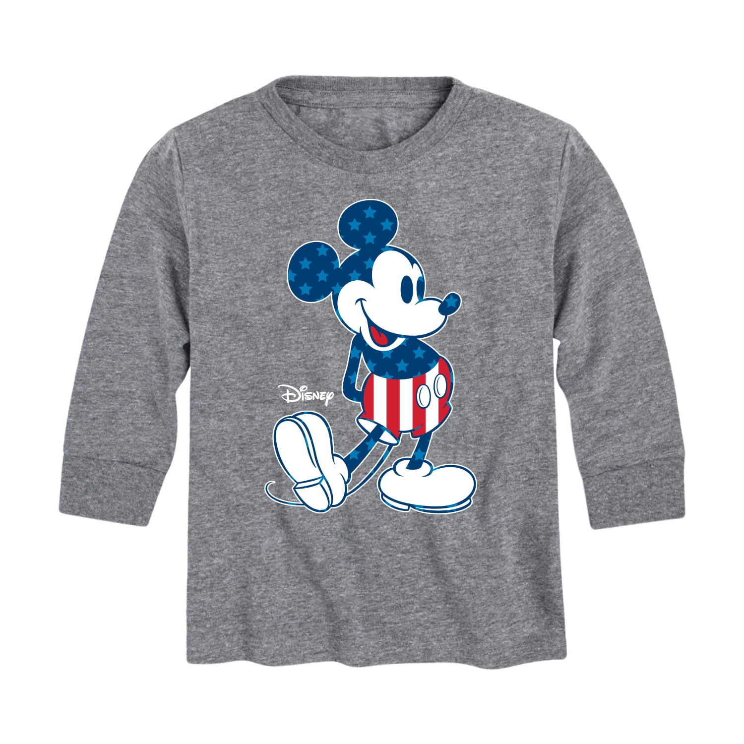 Disney - Americana - Mickey Flag Pattern - Toddler And Youth Long ...
