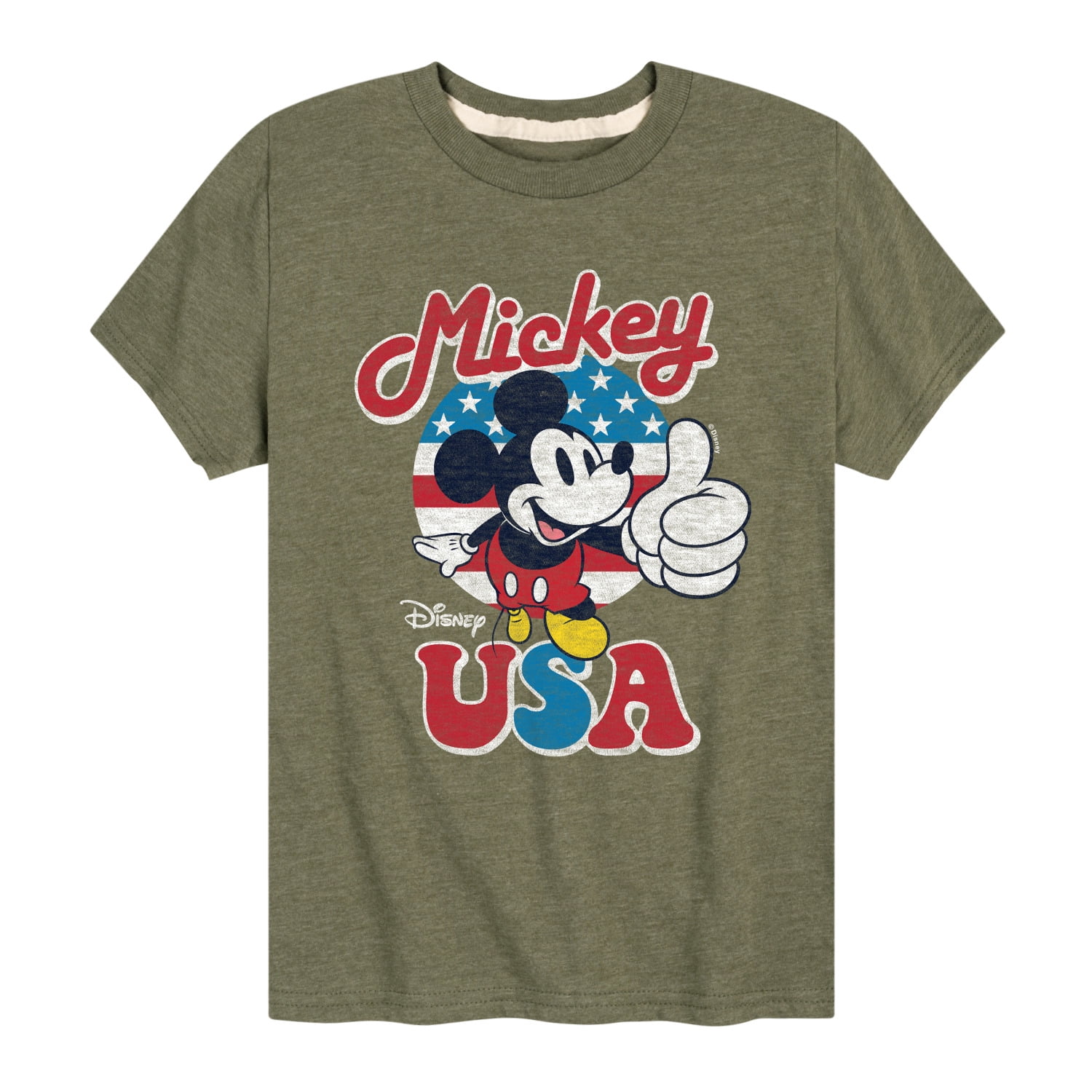 Disney - Americana - Mickey Mouse USA Flag - Toddler And Youth Short ...