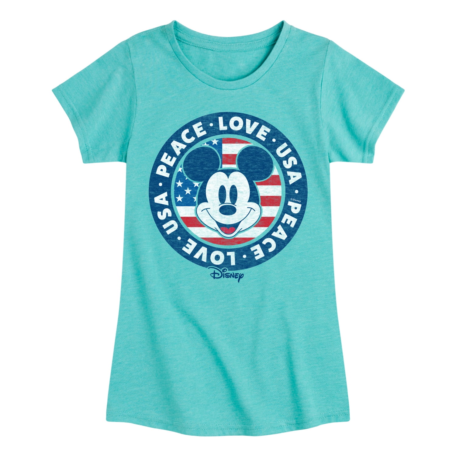 Disney - Americana - Mickey Peace Love Usa - Toddler And Youth Girls ...