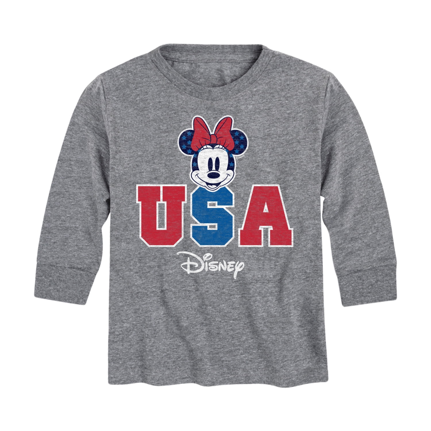 Disney - Americana - Minnie USA - Toddler And Youth Long Sleeve Graphic ...
