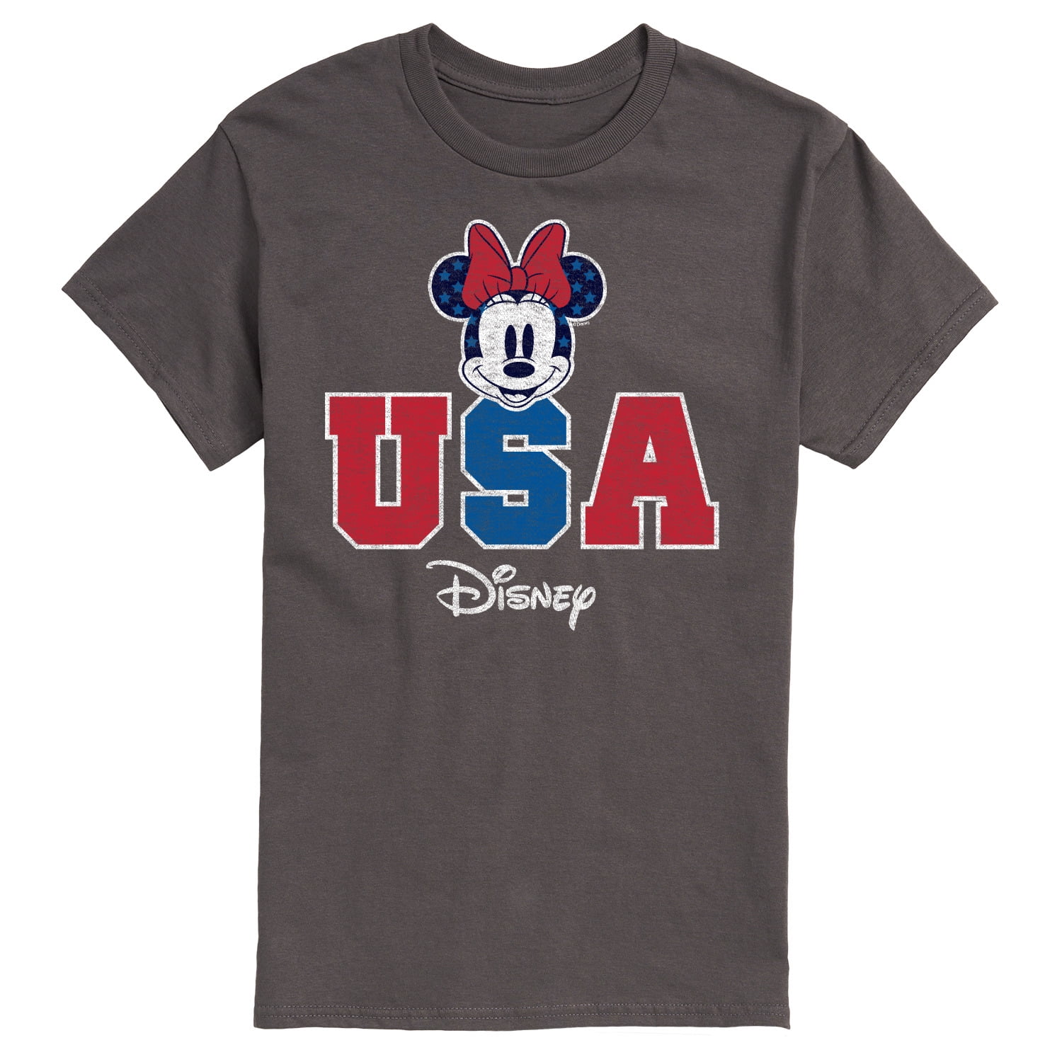 Disney - Americana - Minnie Usa - Adult Short Sleeve Graphic T-Shirt ...