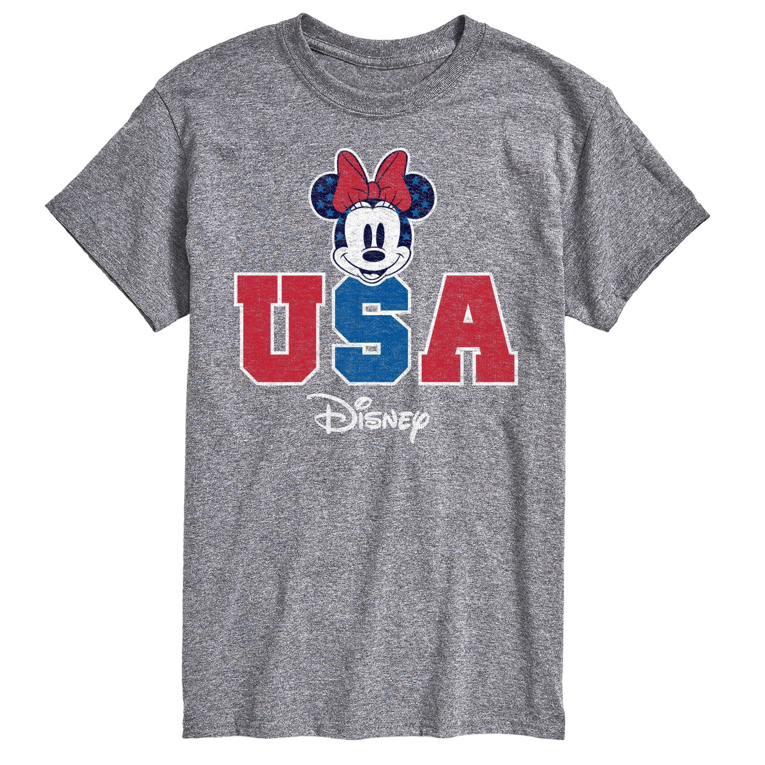 Disney - Americana - Minnie Usa - Adult Short Sleeve Graphic T-Shirt ...