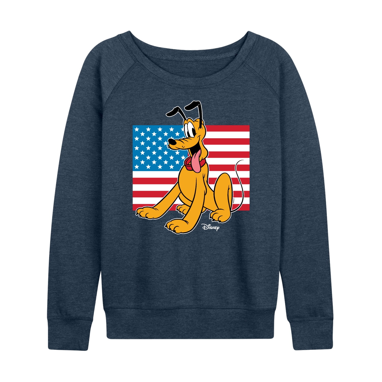 Disney - Americana - Pluto Usa Flag - Women's Lightweight French Terry ...
