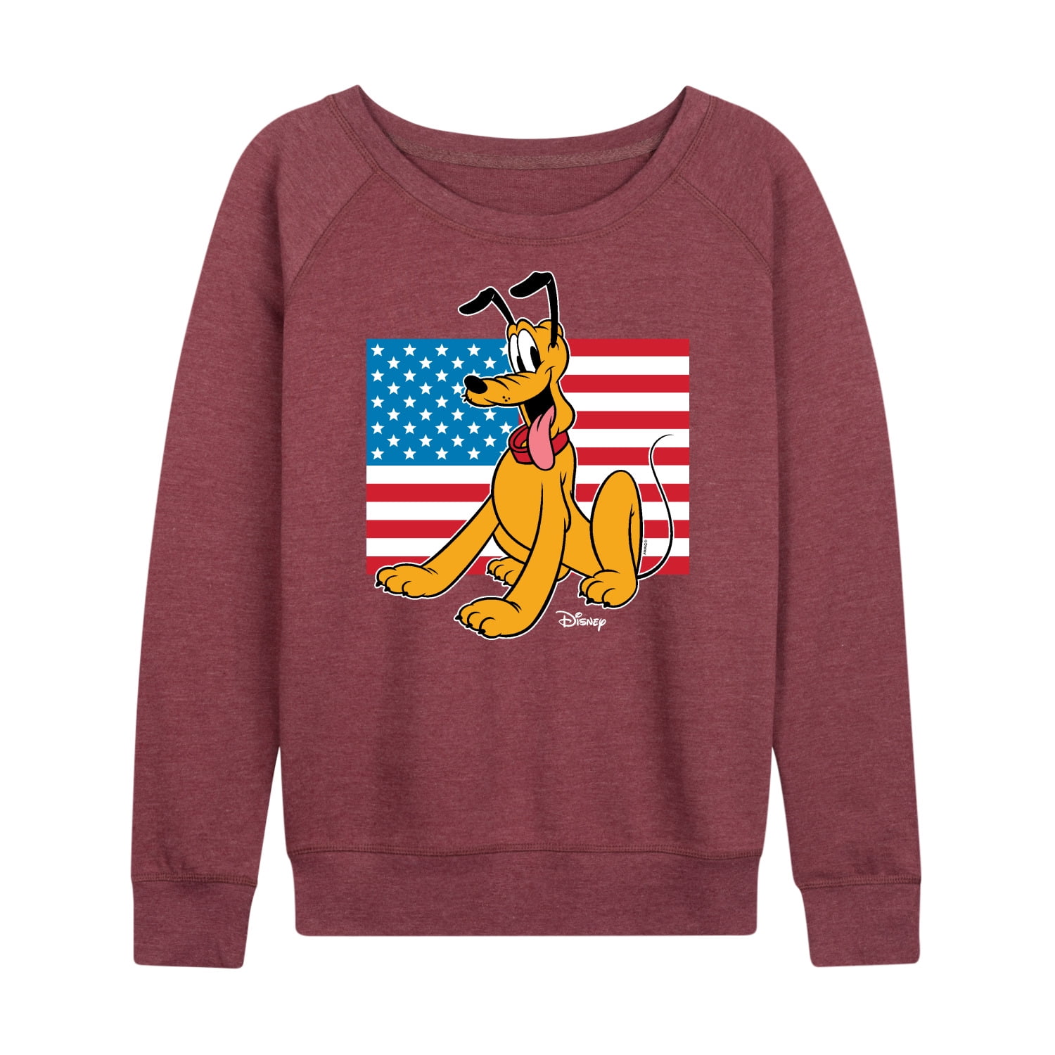 Disney - Americana - Pluto Usa Flag - Women's Lightweight French Terry ...