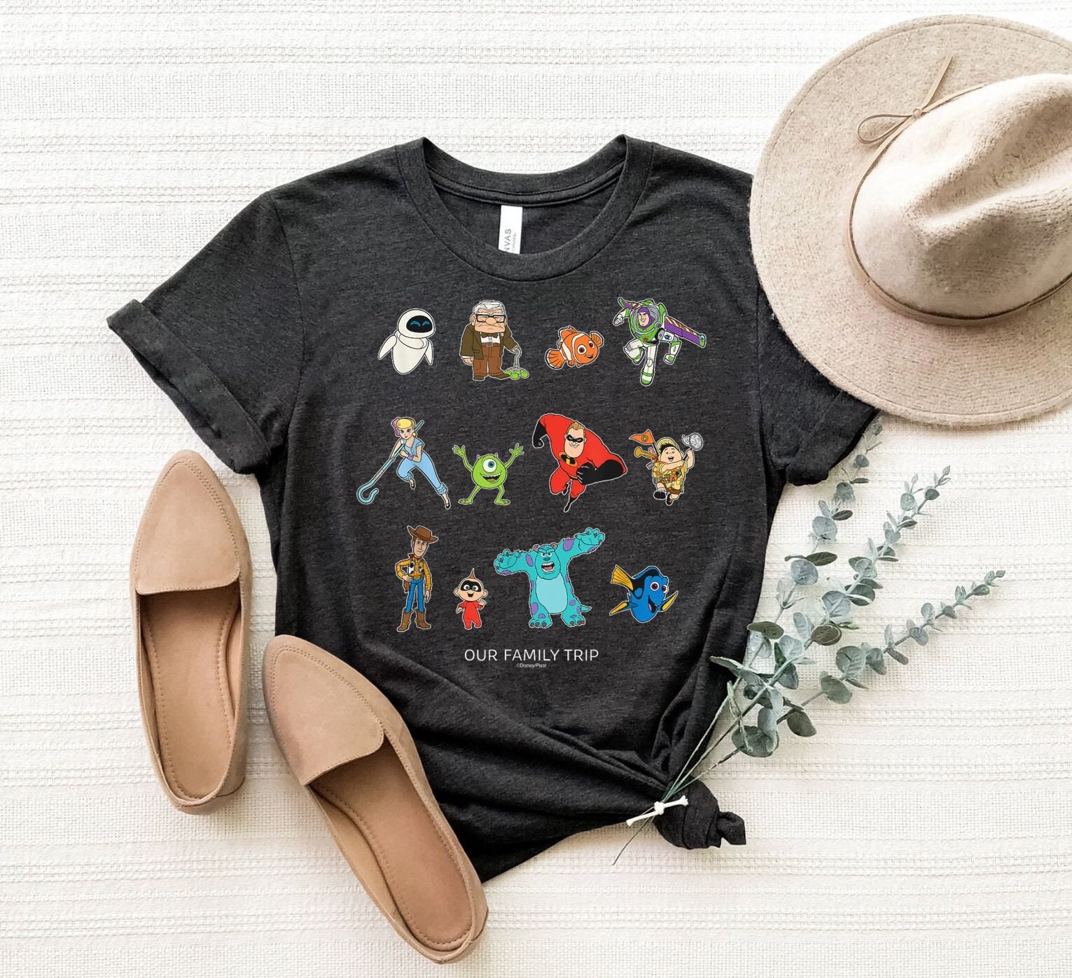 Disney And Pixar Characters Shirt, Vacation Our Family Trip T-shirt ...