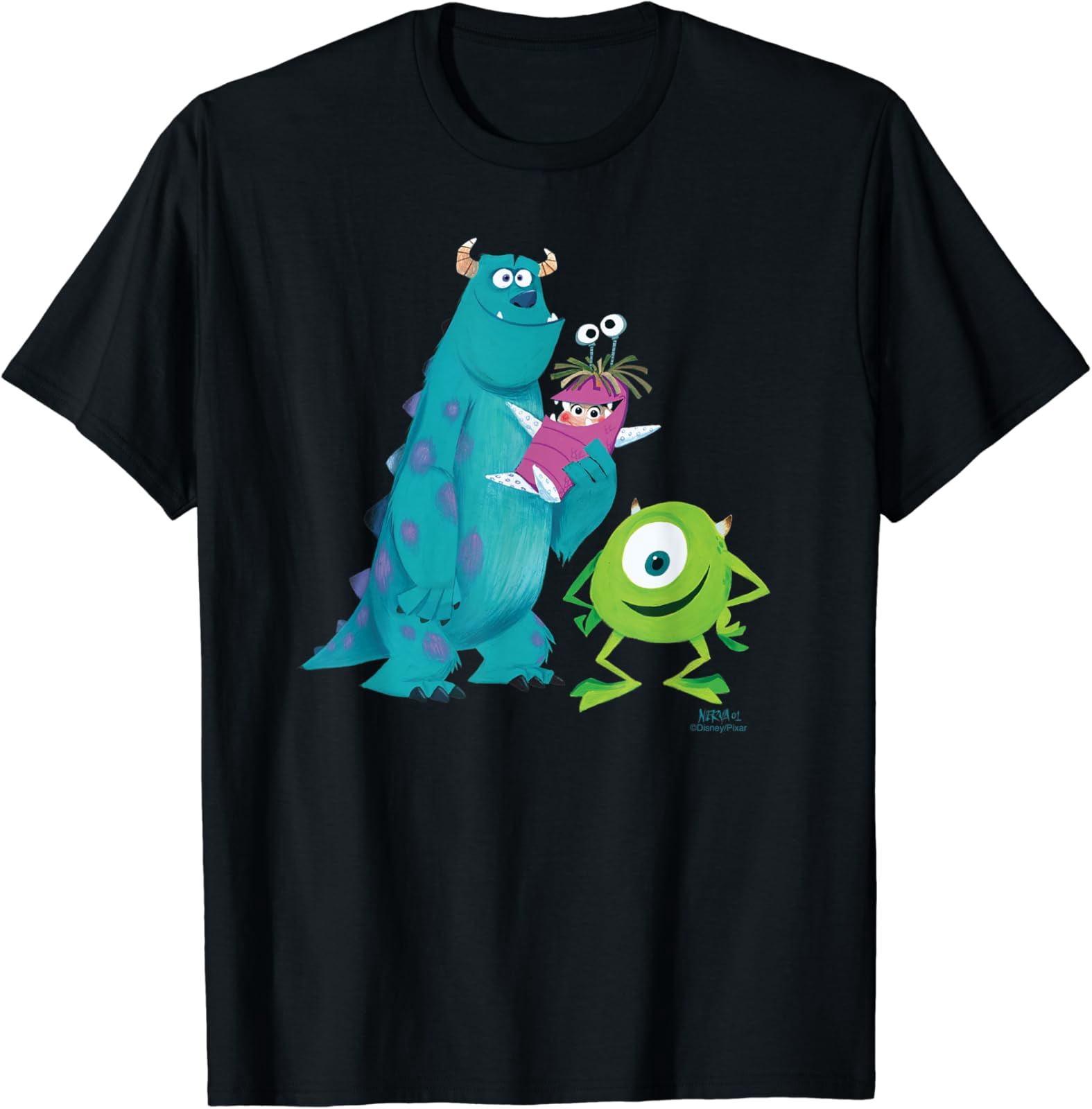 Disney And Pixar’S Monsters Inc. Sulley Mike Boo Concept Art T-Shirt ...
