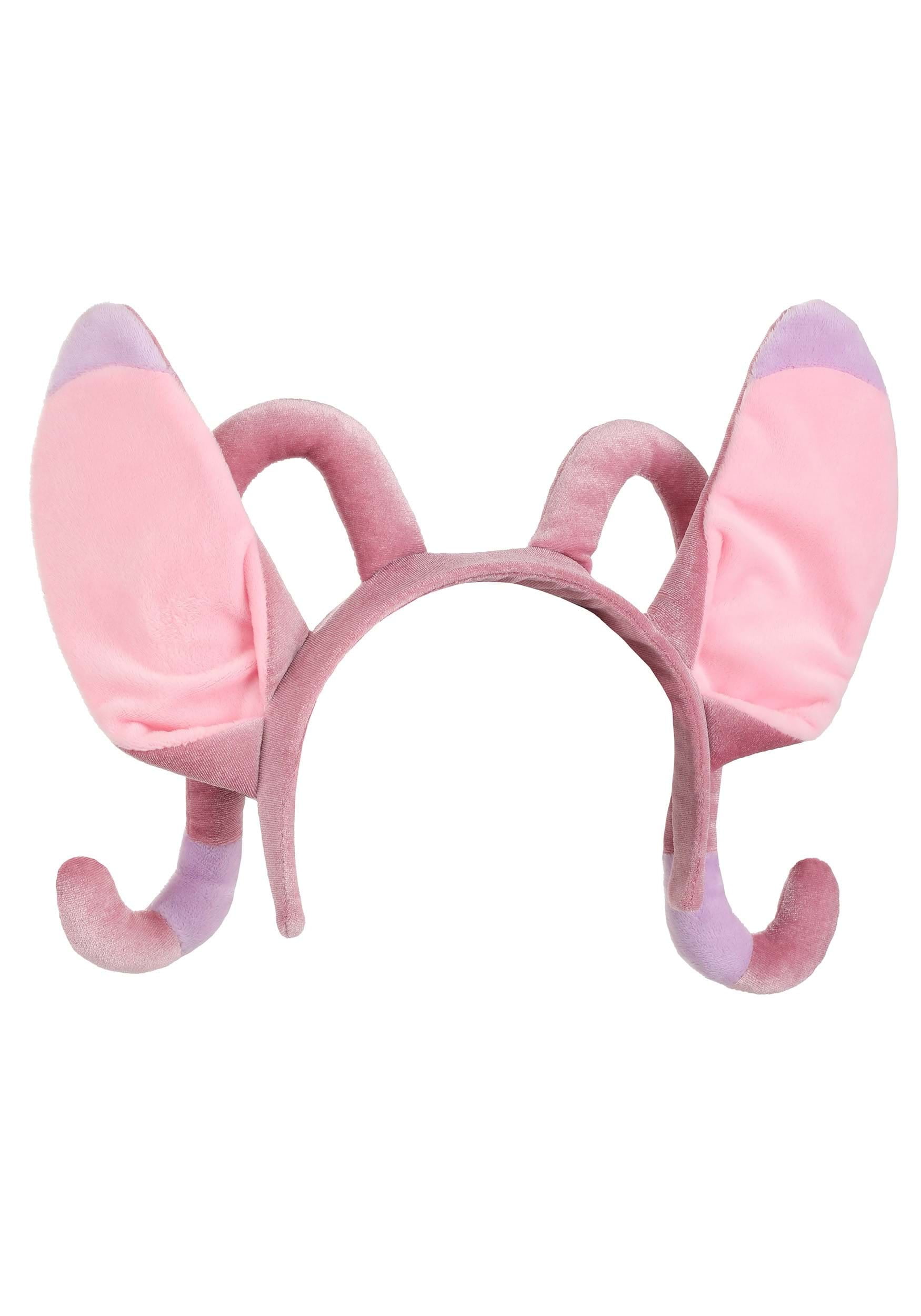 elope Disney Lilo & Stitch Angel Costume Headband, Pink, Soft-Sculpted ...