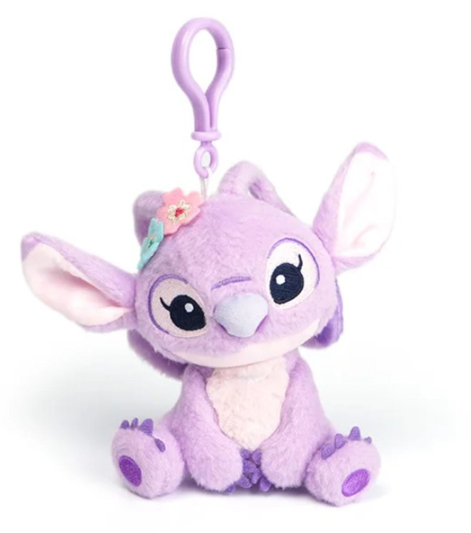 Disney Angel Plush Keychain – Stitch’s Girlfriend Clip-On Mini Plush ...
