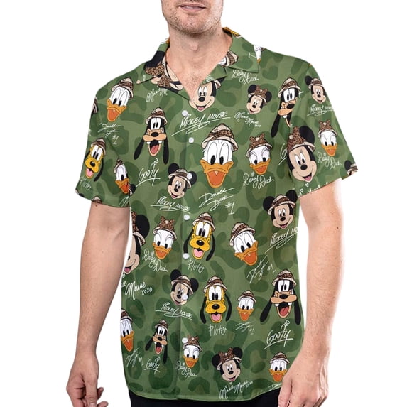 Disney Animal Kingdom Hawaiian Shirt, Mickey And Friends Short Sleeve ...