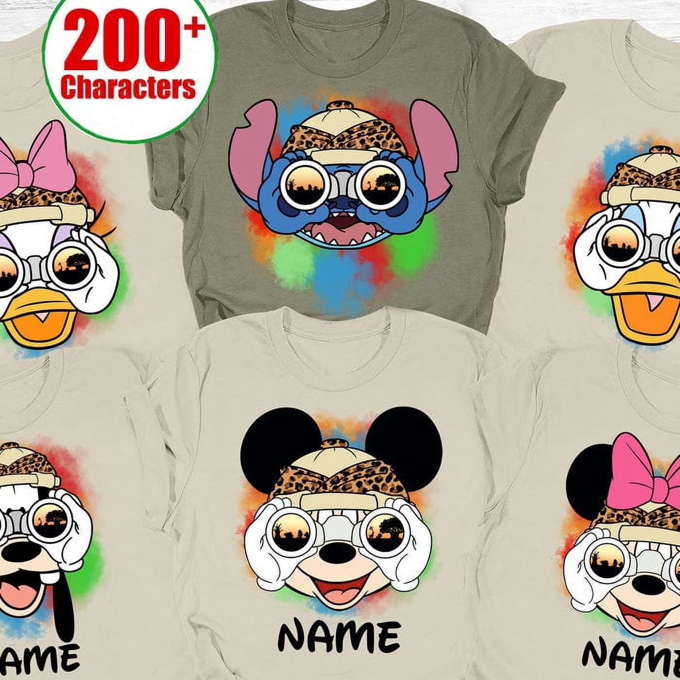 Disney Animal Kingdom Shirts, Personalized Disney All Characters Mickey ...