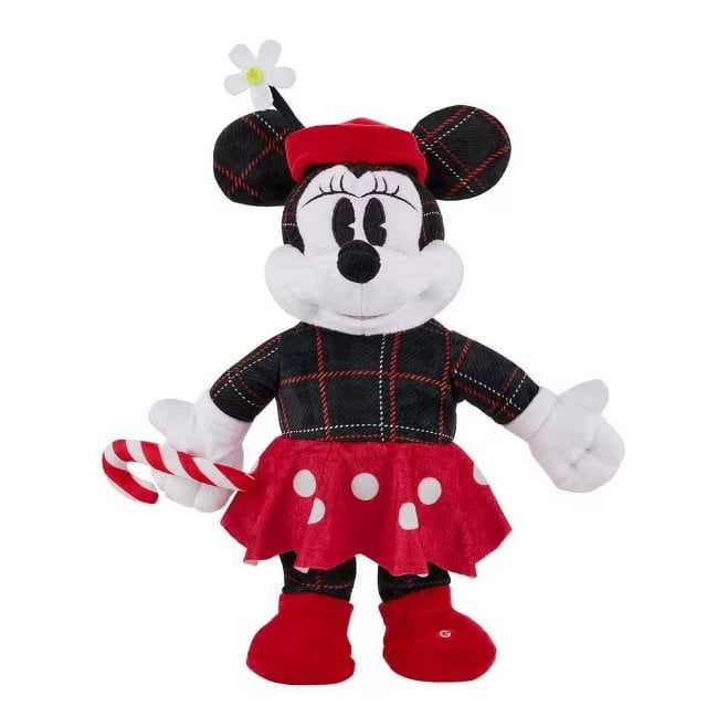 Disney Animated 14" Minnie Mouse Holiday Christmas Dancing Plush ...