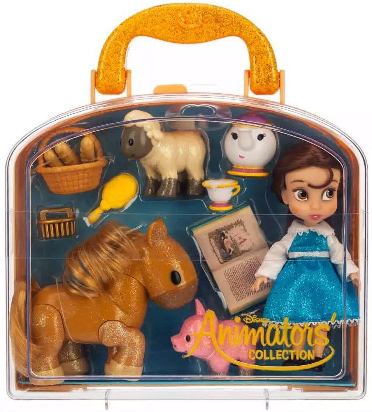Disney Animators' Collection Belle Mini Doll Playset (2024) - Walmart.com