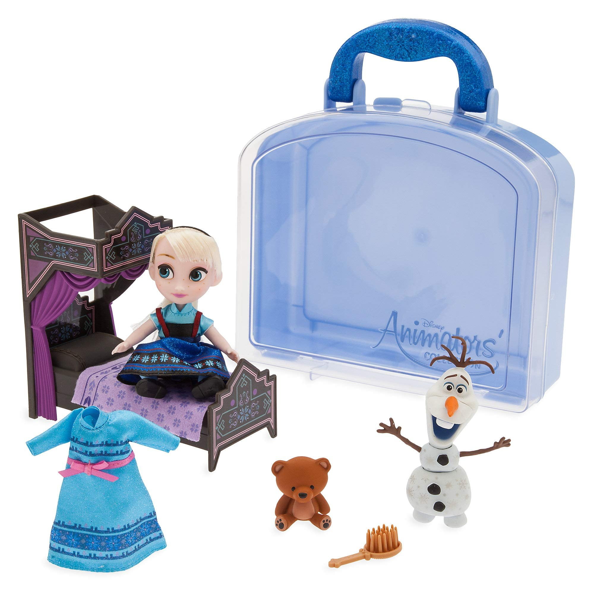 Disney Animators' Collection Frozen Elsa Mini Doll, 5in, Blue Outfit ...
