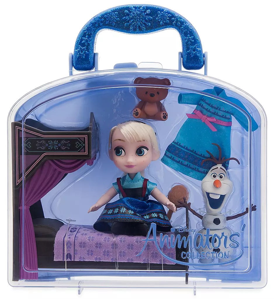 Disney Animators' Collection Frozen Elsa Mini Doll Play Set with Bed ...