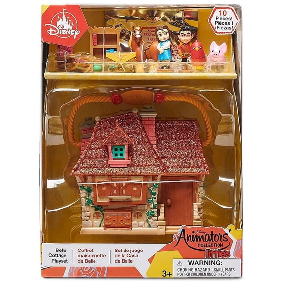 Disney Animators' Collection Littles Belle Cottage Playset, Doll ...