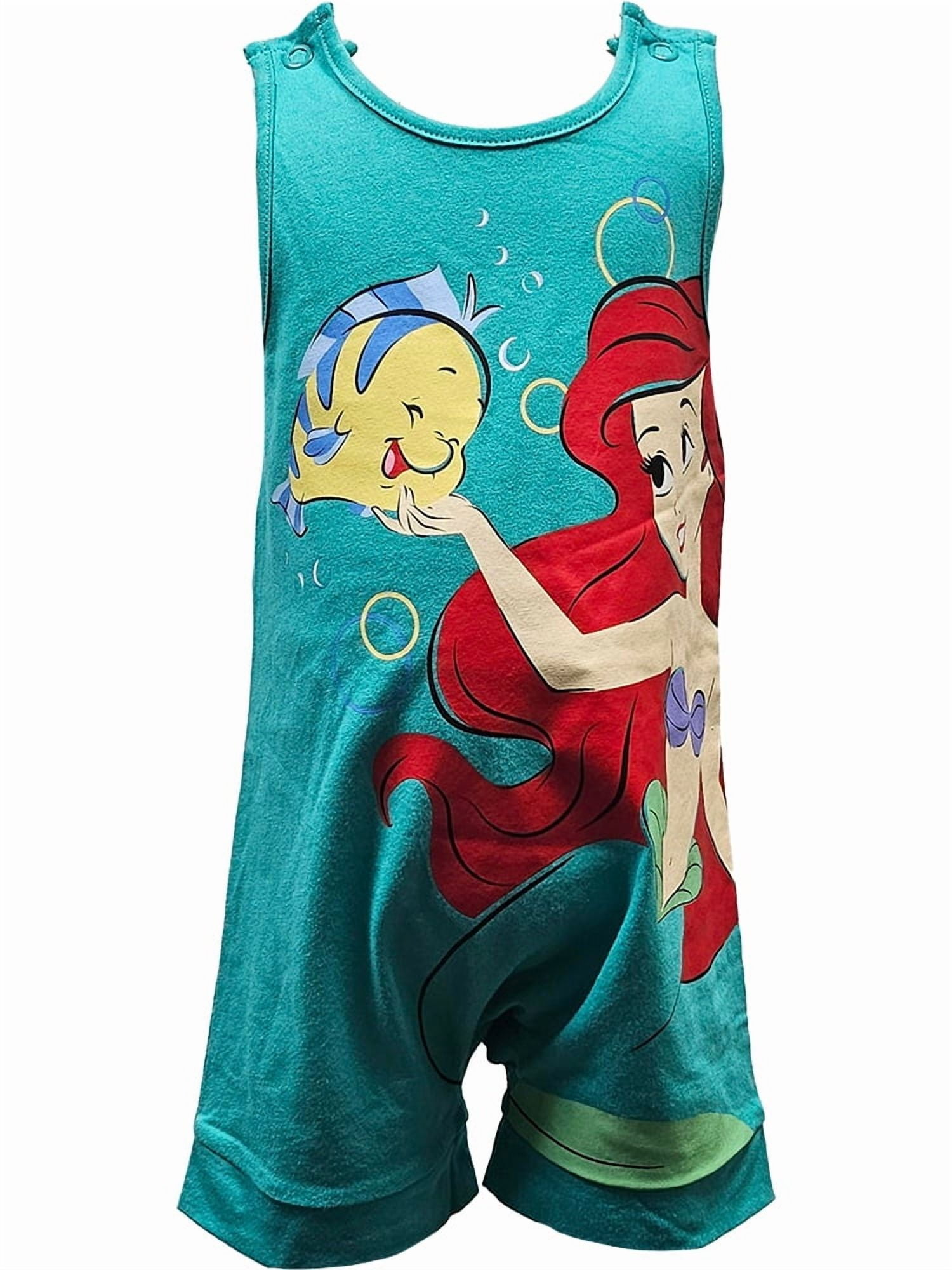 Disney Ariel Duo Infant Girls Romper - Walmart.com
