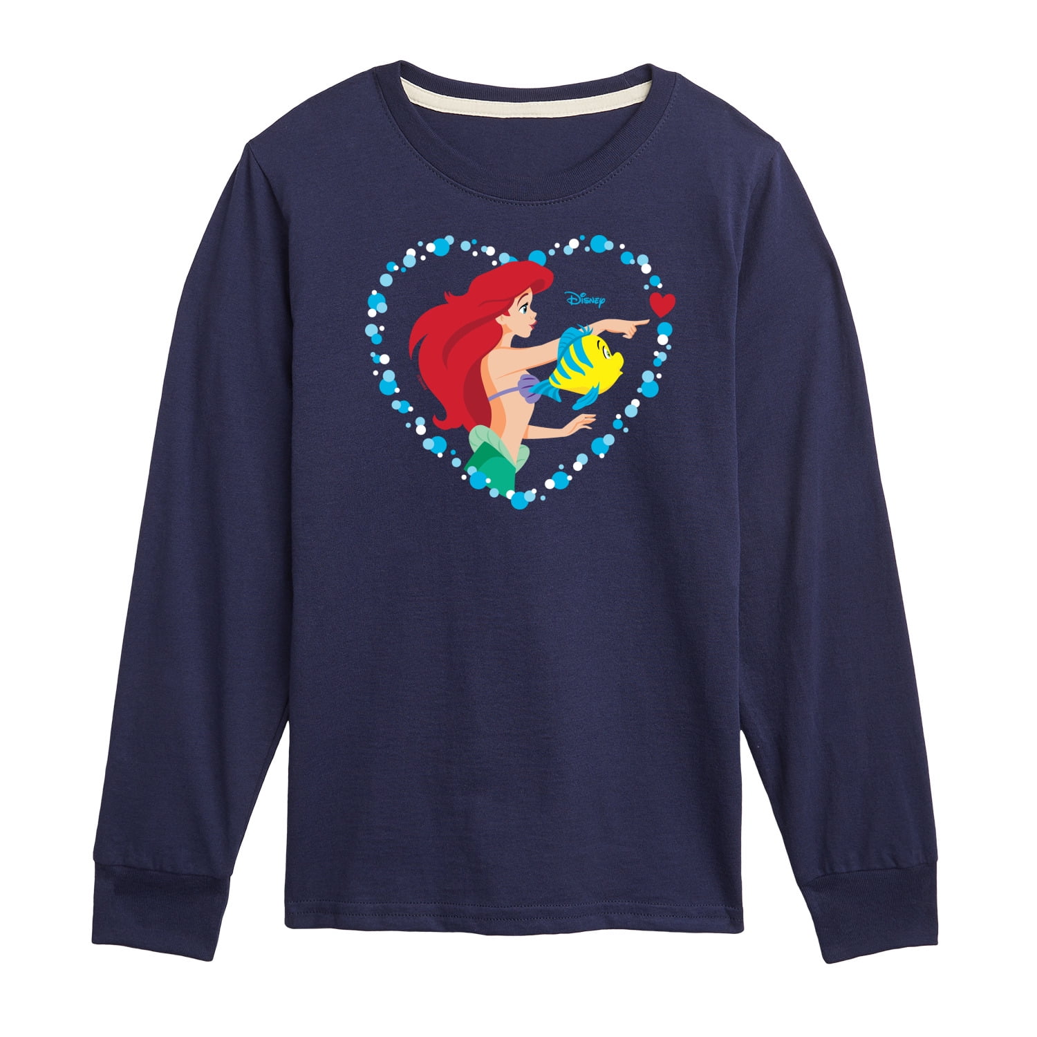 Disney - Ariel Heart - Toddler And Youth Long Sleeve Graphic T-Shirt ...