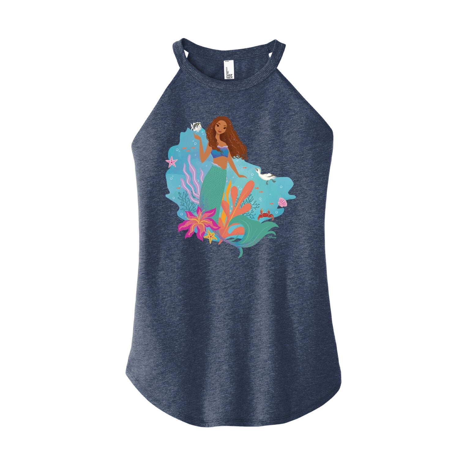 Disney - Ariel - Juniors High Neck Tank Top - Walmart.com