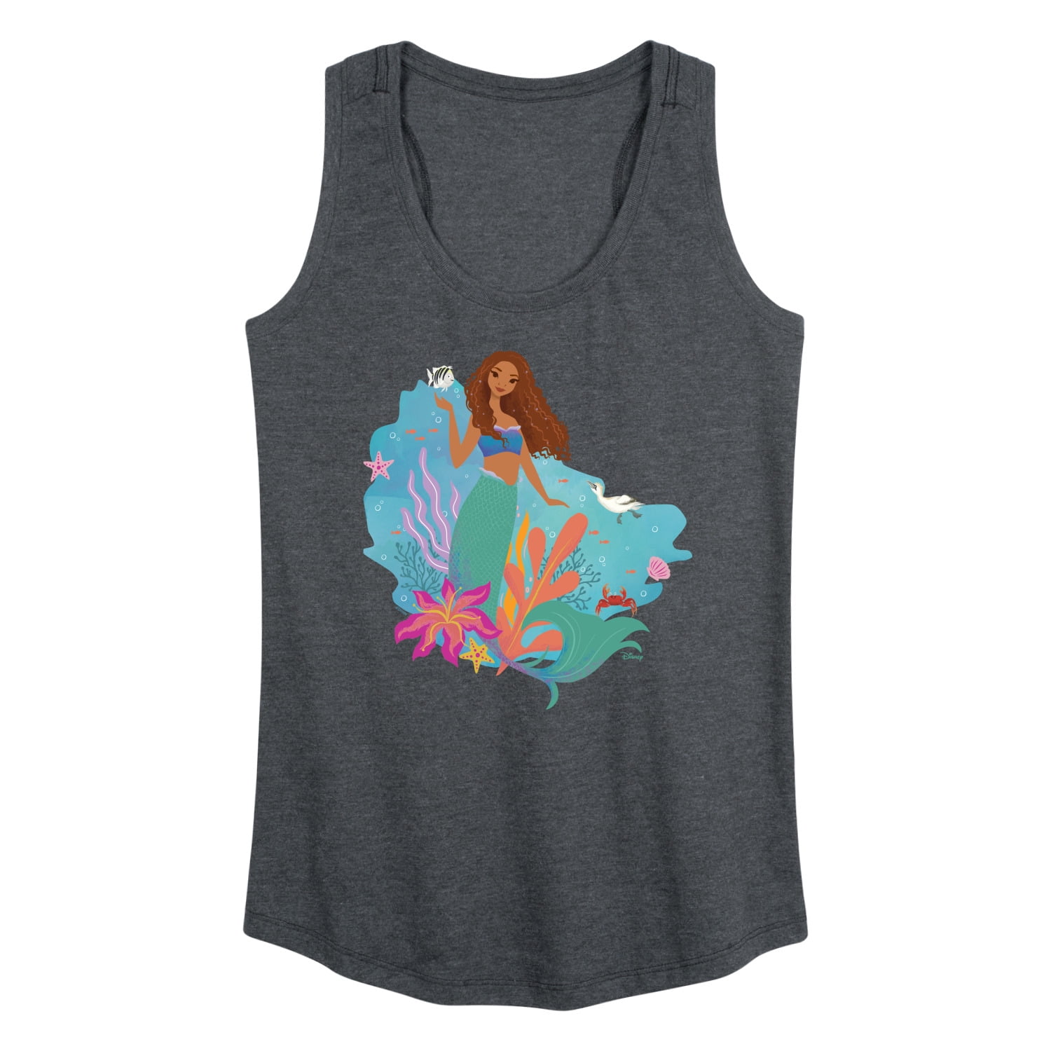Disney - Ariel - Ladies Racerback Tank - Walmart.com