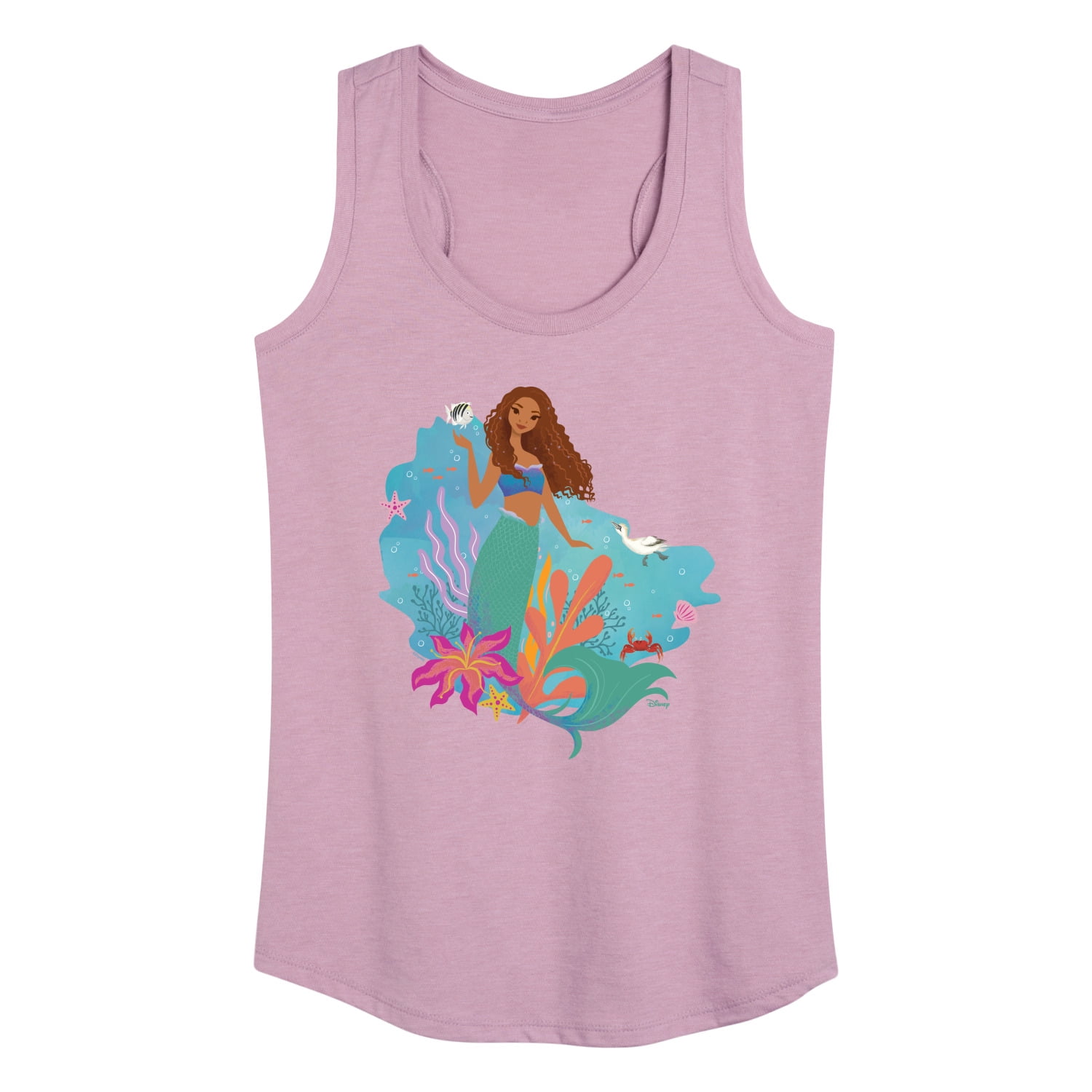 Disney - Ariel - Ladies Racerback Tank - Walmart.com