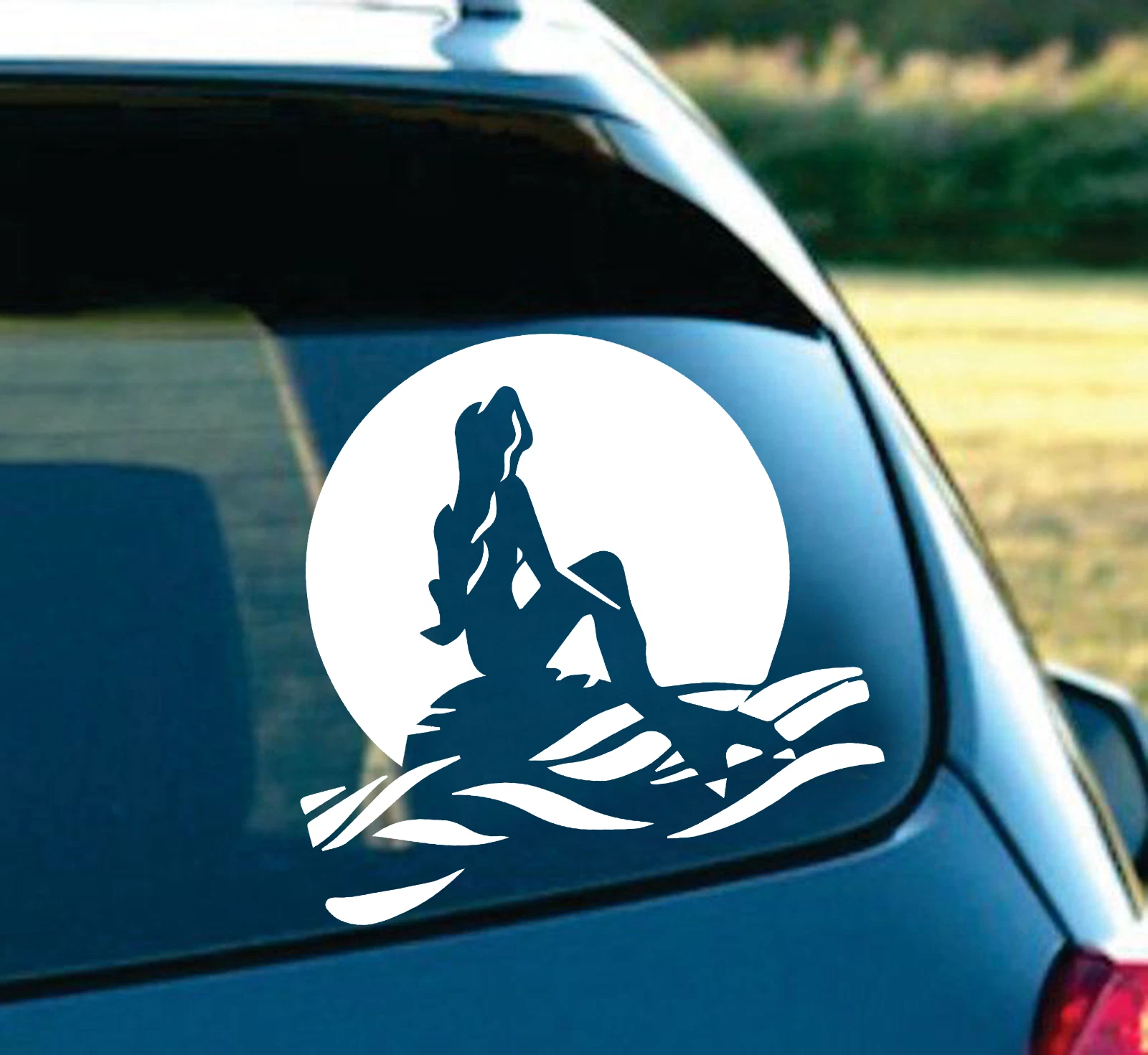 Disney Ariel Mermaid On Rock Decal Sticker For Car Suv Laptop Window ...