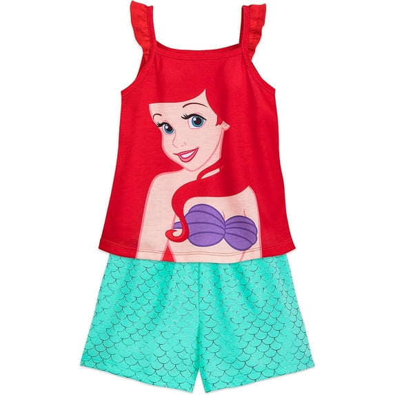 Disney Ariel Short Sleep Set for Girls – The Little Mermaid, Size 5/6 ...