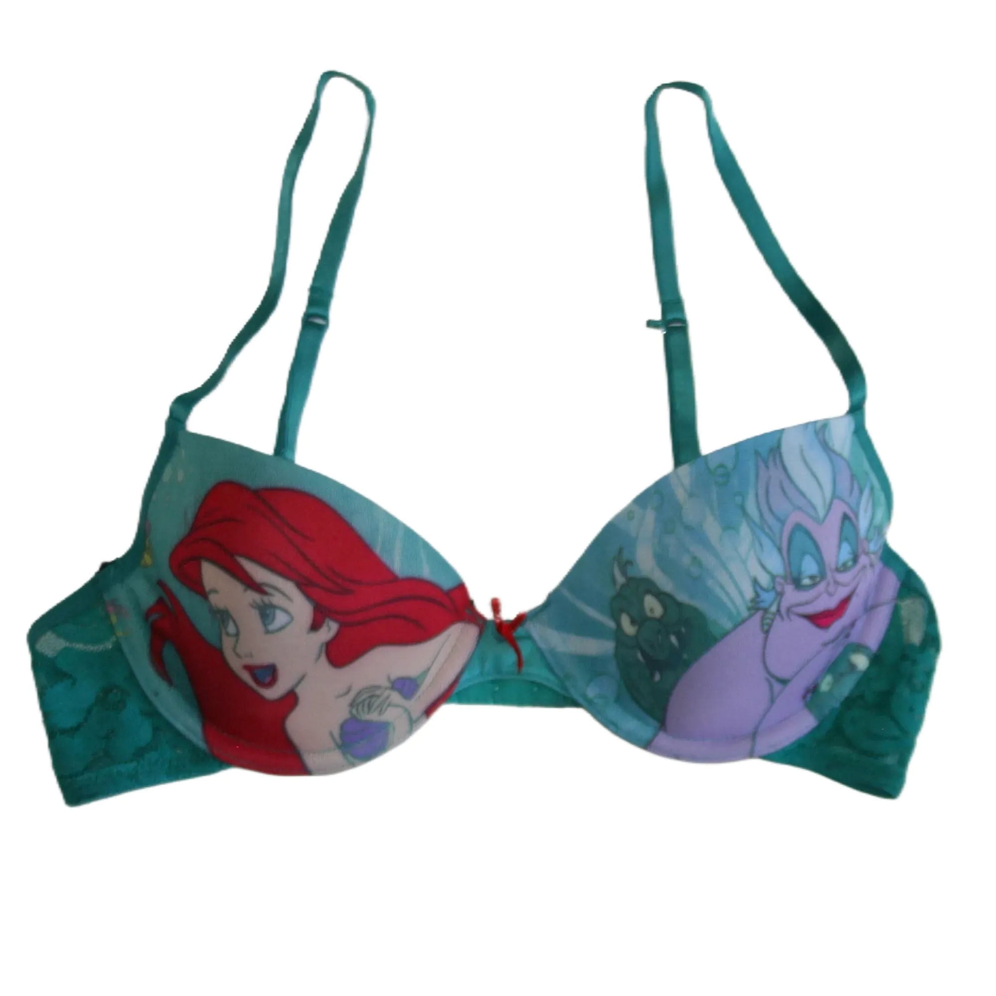 Disney Ariel and Ursula Women's Back Closure Underwire Bra (34B ...