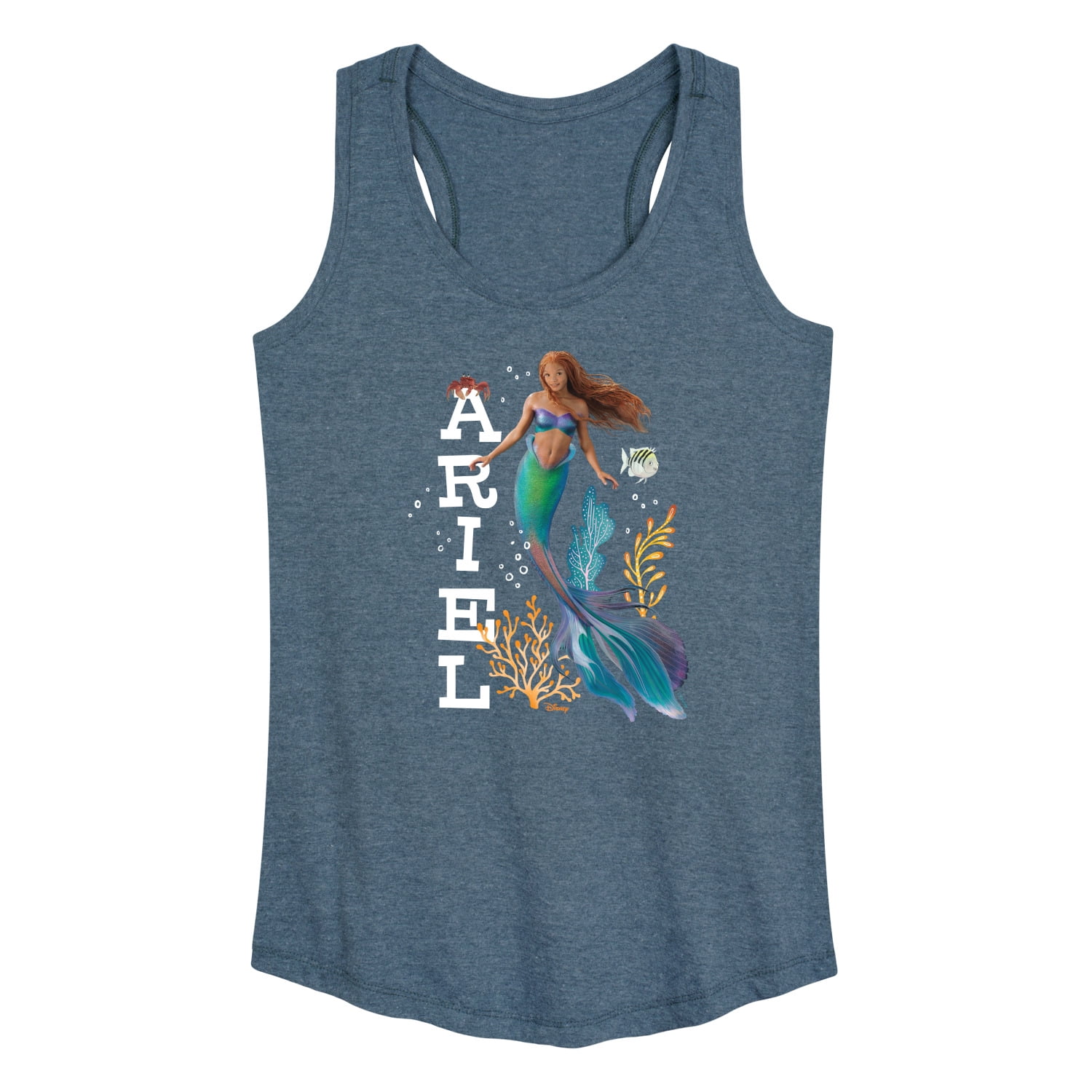 Disney - Ariel in Water - Ladies Racerback Tank - Walmart.com