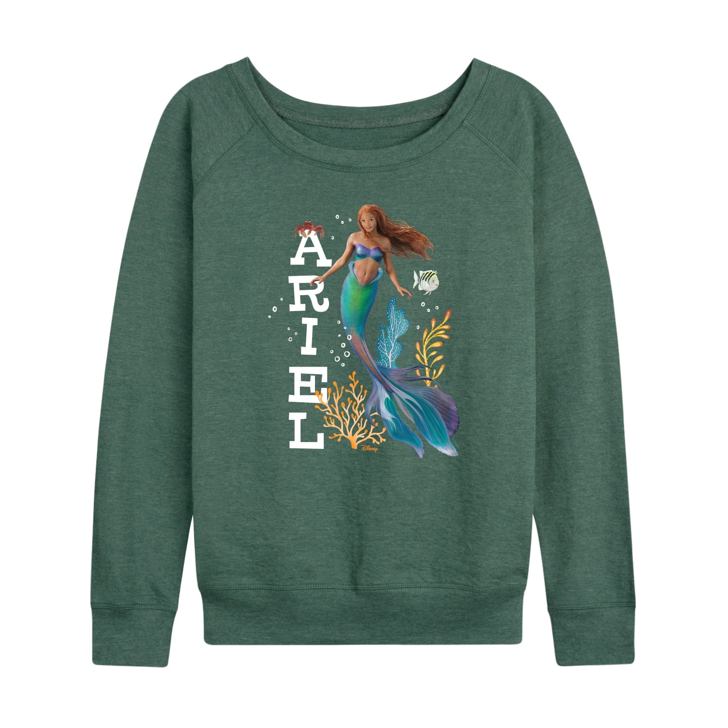 Disney - Ariel in Water - Women's Lightweight French Terry Long Sleeve ...