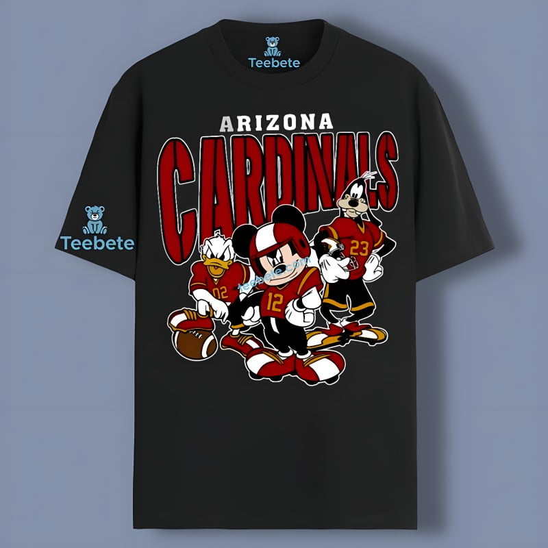 Disney Arizona Cardinals Team Mickey Goofy Donald Shirt - Walmart.com