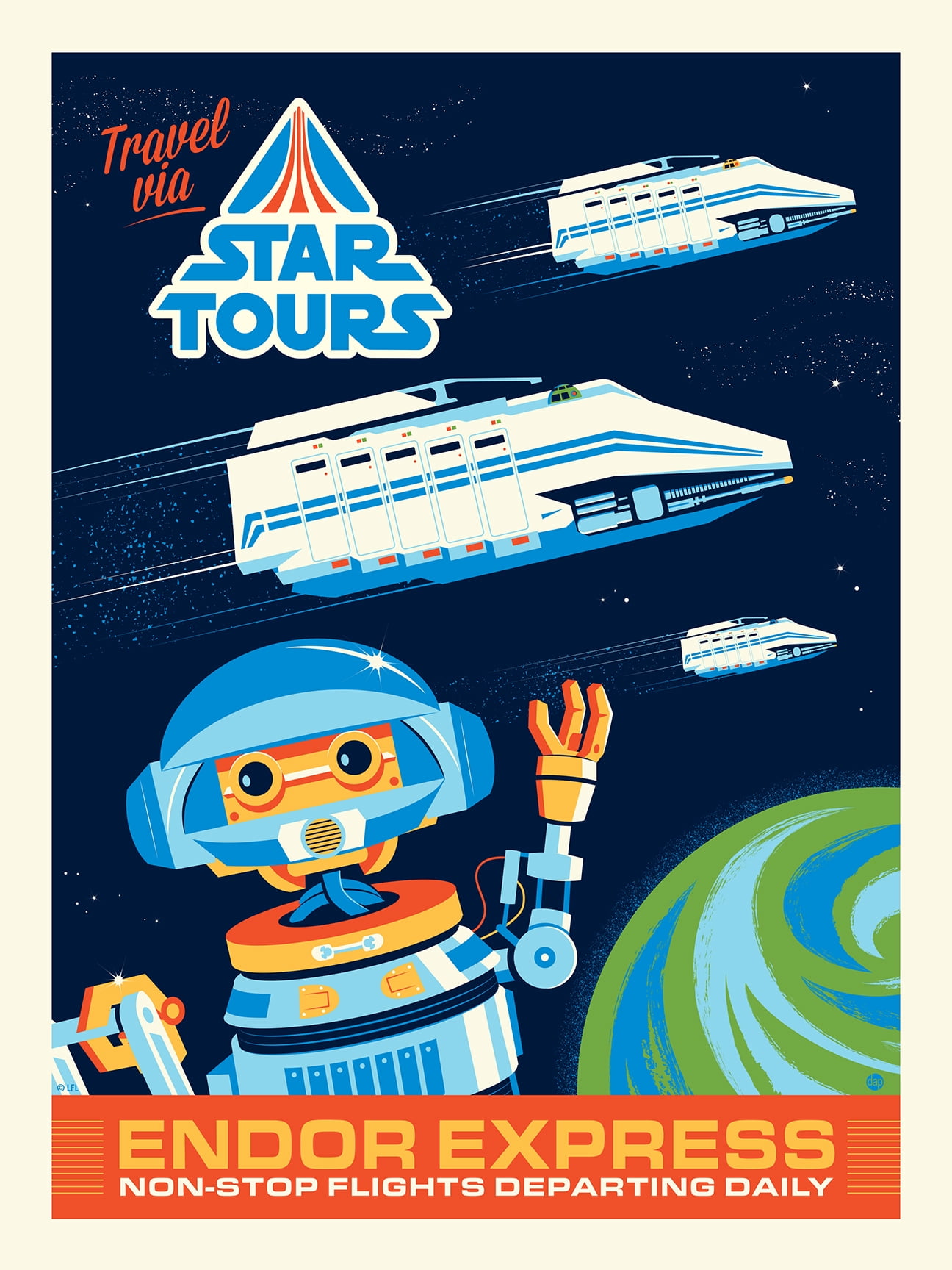 Disney Artist Print - Dave Perillo - Endor Express - Walmart.com