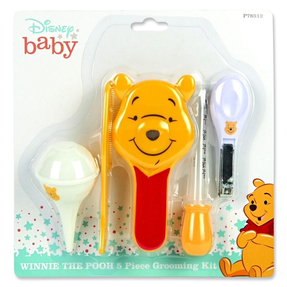 Disney Winnie The Pooh 5-Piece Baby Health & Grooming Kit - Yellow ...