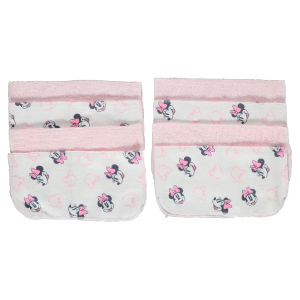 Disney 8-Pack Minnie Mouse Baby Girls' Washcloths Set - Pink/Multi, One ...