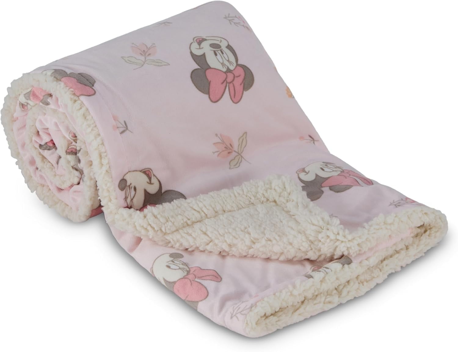 Disney Baby Blanket, Plush Mink & Sherpa Throw, Ultra-Soft Newborn ...