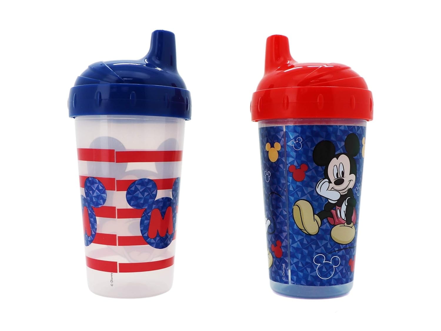 Disney Baby Boy 2 Pack 10 Oz Hard Spout Sippy Cup, Mickey Mouse ...