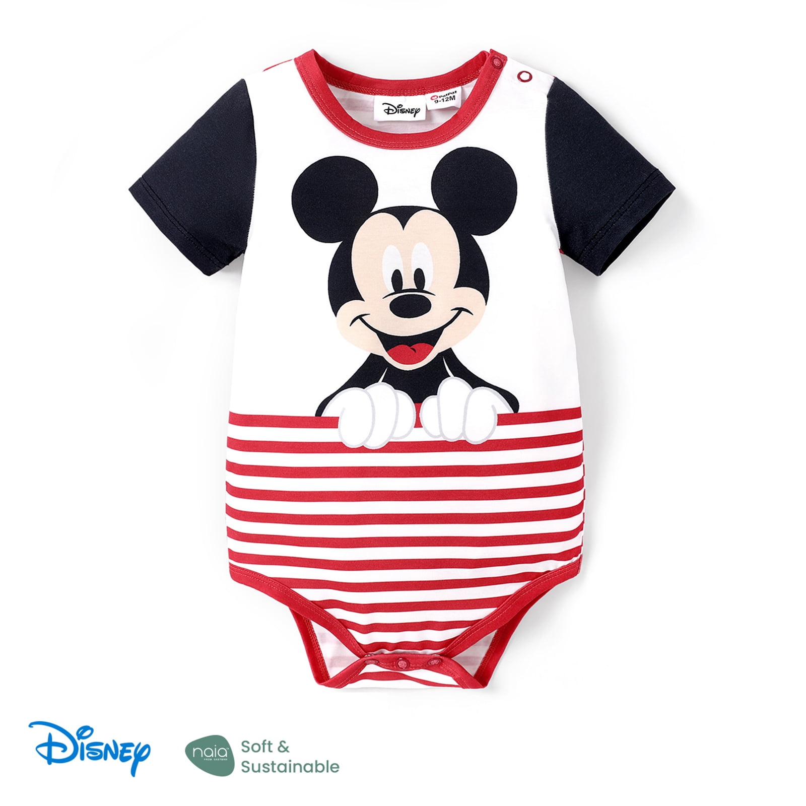 Disney Baby Boy Bodysuit, Short Sleeve for 0-3M Newborn Red for Baby ...