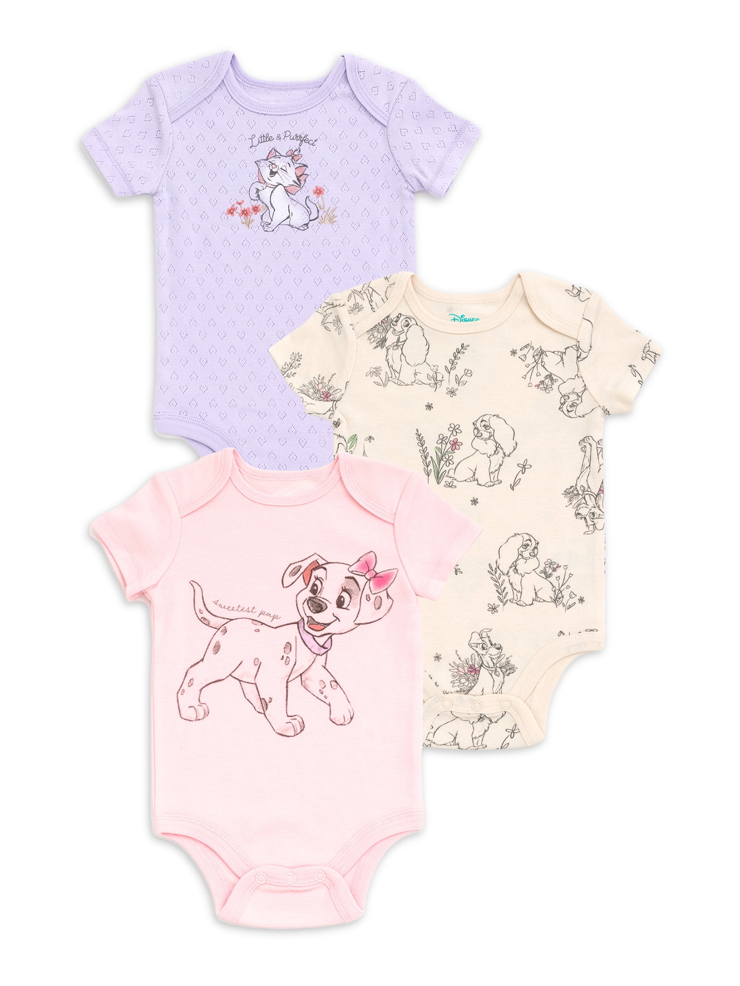 Disney Baby Boys Bambi and Dumbo Bodysuit, 3-Pack, Sizes 0-24 Months ...