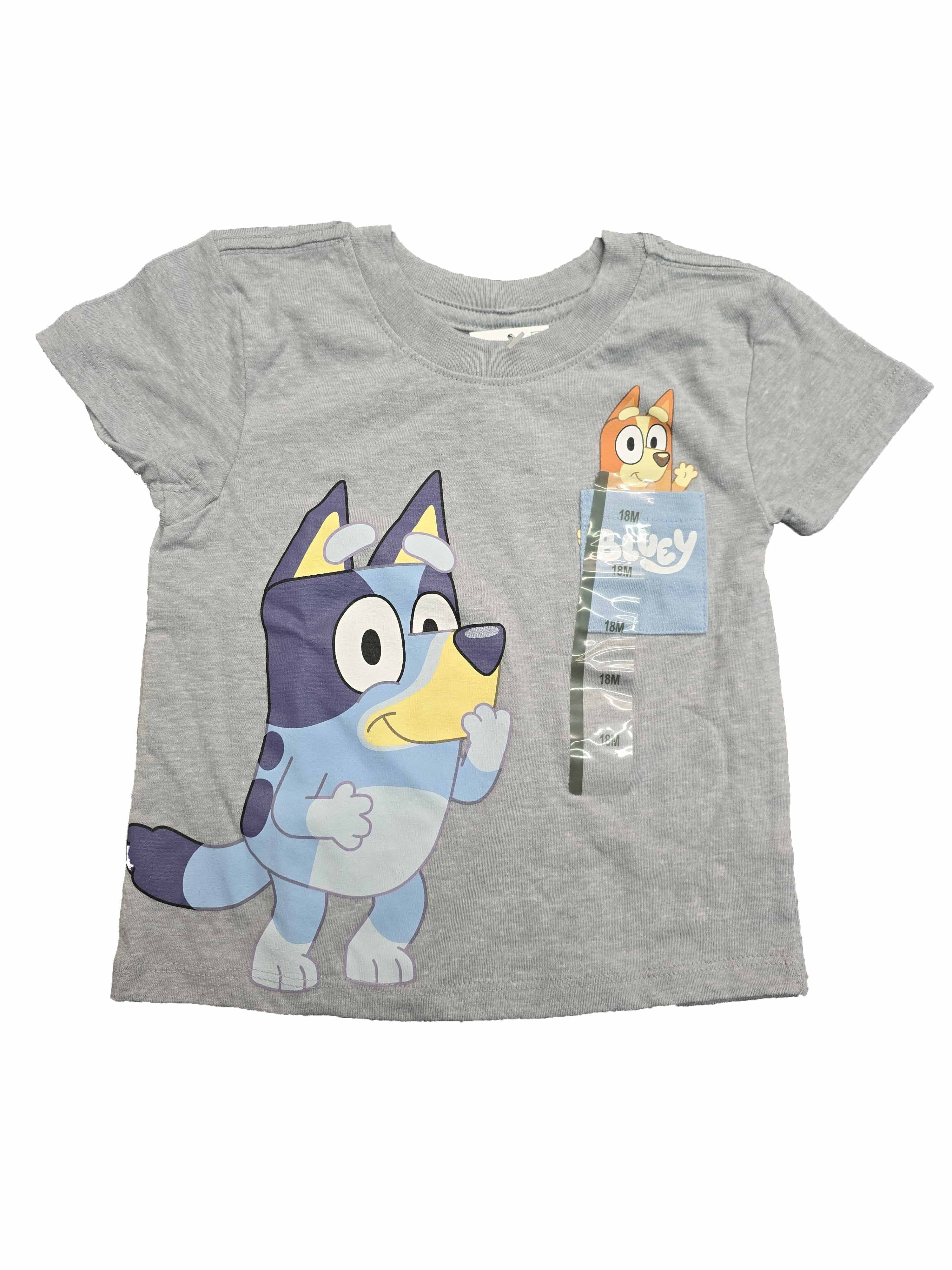 Disney Baby Boys' Bluey & Bingo Patch Pocket Short Sleeve T-Shirt ...