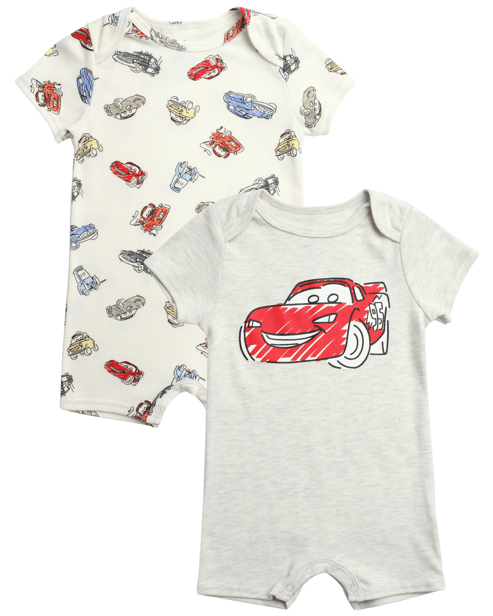 Disney Baby Boys Romper - 2 Pack Tiger Pooh Mickey Mouse Short Sleeve ...